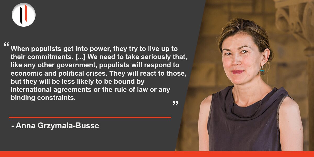 Anna Grzymala-Busse on the different contexts of populism ...