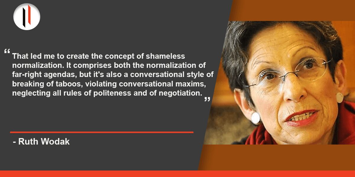 Ruth Wodak on far-right populism and shame | illiberalism.org